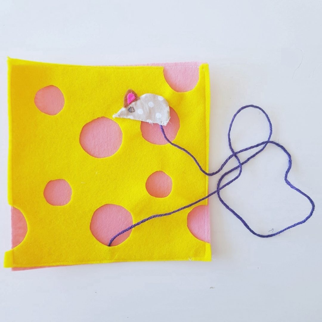 DIY Busy Book For Toddlers: Mouse And Cheese
